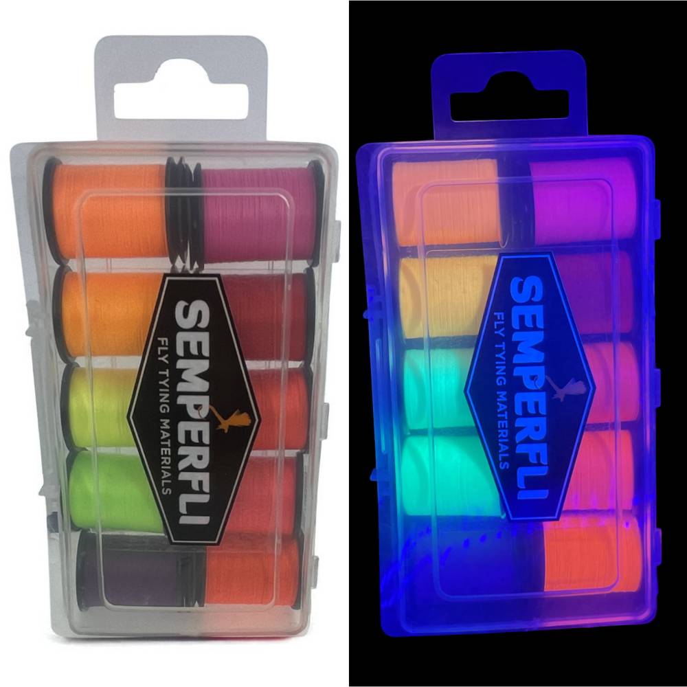 Glo-Bright Floss Collection for Fly Tying from The Essential Fly
